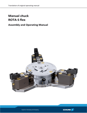 SCHUNK ROTA-S flex 1400 Assembly And Operating Manual | Manualzz