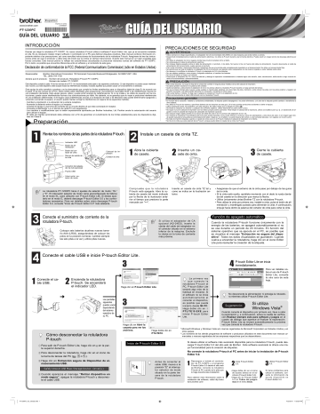 Brother PT-1230PC P-touch Guía del usuario | Manualzz