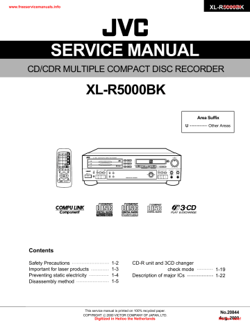 JVC XL-R5000BK Service Manual | Manualzz