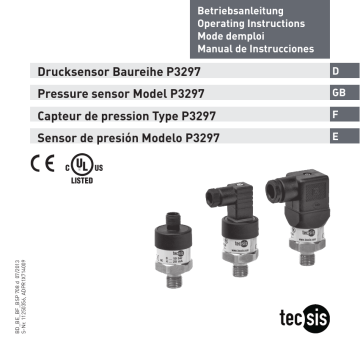 Tecsis P3297 Serie Manual De Instrucciones | Manualzz