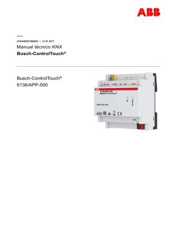 ABB Busch-ControlTouch 6136/APP-500 Manual de usuario | Manualzz