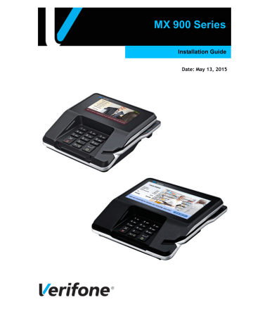 VeriFone MX 915 Installation Manual | Manualzz