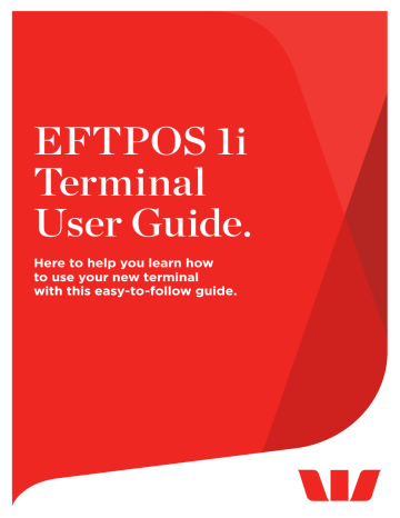 Westpac EFTPOS 1i User Manual | Manualzz