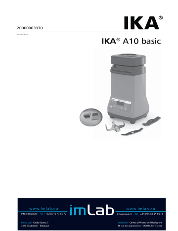 IKA A10 basic Operating Instructions Manual | Manualzz