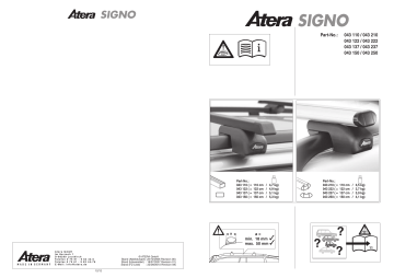 Atera SIGNO 043 122 Montageanleitung | Manualzz