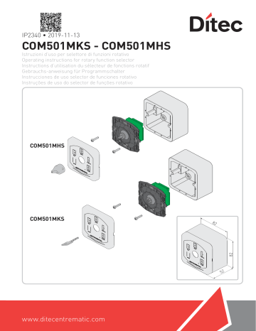 DITEC COM501MKS Instrucciones De Uso | Manualzz