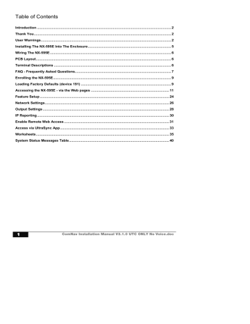 Interlogix NX-595E Installation Manual | Manualzz