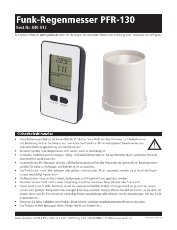 pollin electronic PFR-130 Handbuch | Manualzz