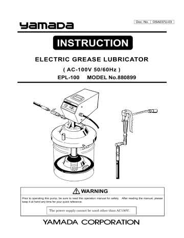 YAMADA KPL-24 EX Instruction | Manualzz