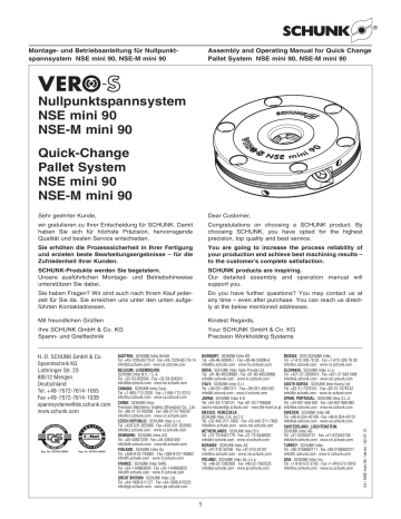 SCHUNK NSE mini 90 Assembly And Operating Manual | Manualzz