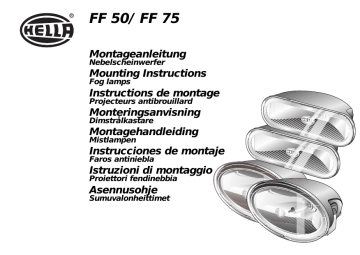 Hella 1NA 008284-001, FF 75, FF50 Instrucciones De Montaje | Manualzz