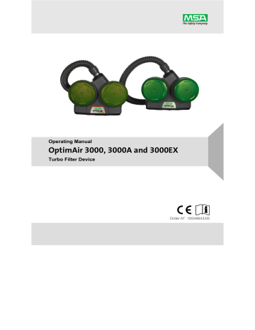 MSA OptimAir 3000 Instrucciones de operación | Manualzz
