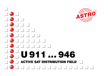 ASTRO U-922, U-933 User Manual | Manualzz