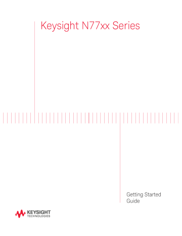 Keysight N7752A Getting Started Guide | Manualzz