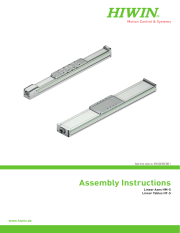 Hiwin HT-S Assembly Instructions Manual | Manualzz
