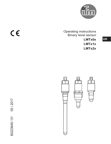 IFM LMT102, LMT302 Operating Instructions Manual | Manualzz