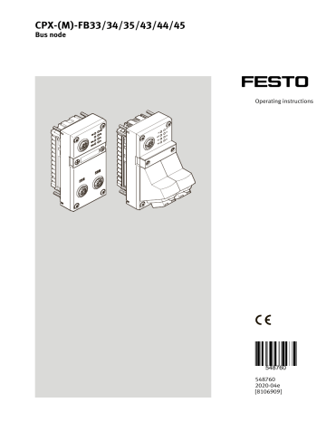 Disposal. Festo CPX-M-FB44, CPX-FB33 | Manualzz
