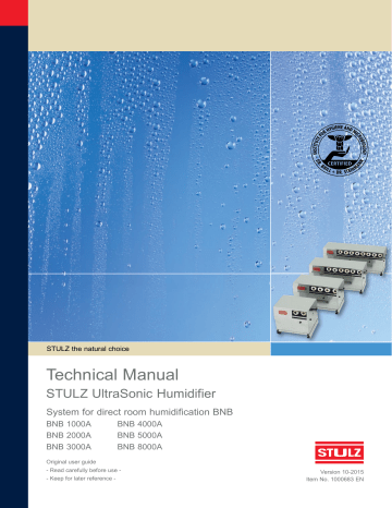 Stulz BNB 1000A, BNB 4000A Technical Manual | Manualzz