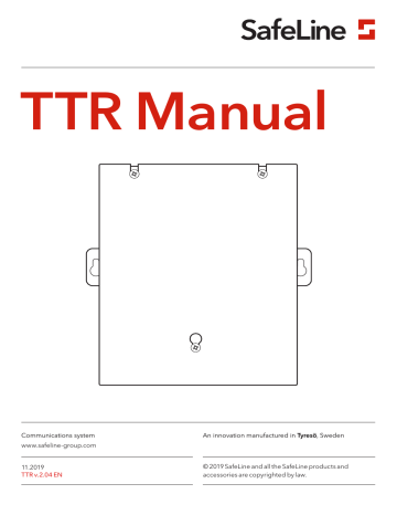 Safeline TTR Manual | Manualzz