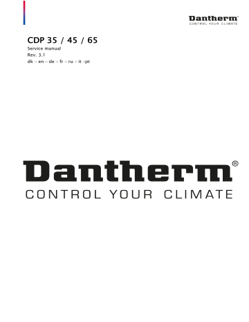 Dantherm CDP 65, CDP 35, CDP 45 Manual do usuário | Manualzz