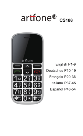 Artfone CS188 Bedienungsanleitung | Manualzz