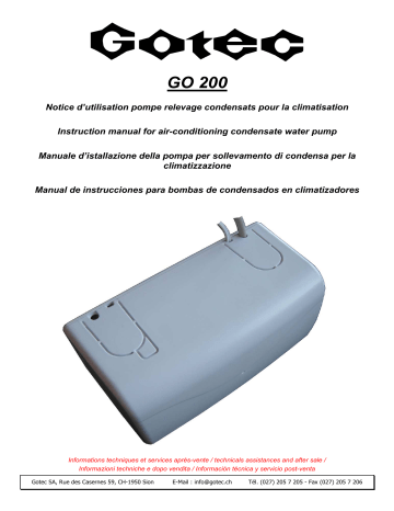 Gotec GO 200 Manual De Instrucciones | Manualzz