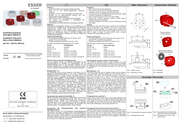 Honeywell ESSER IQ8Alarm Installation Instruction | Manualzz