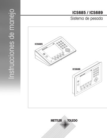 Mettler Toledo ICS685 Instrucciones de operación | Manualzz