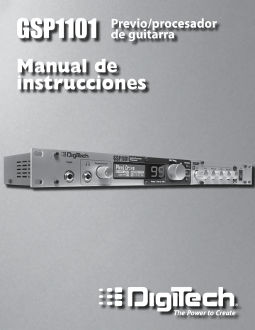 DigiTech GSP1101 Manual de usuario | Manualzz
