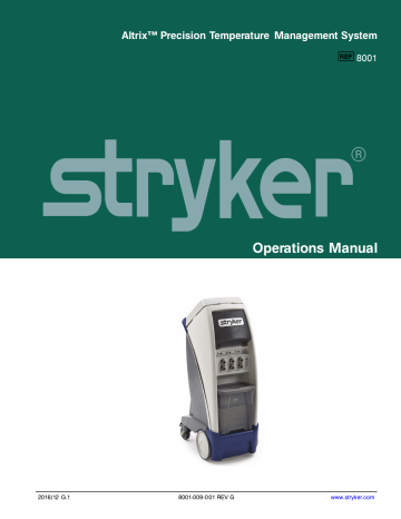 Stryker altrix Operation Manual | Manualzz