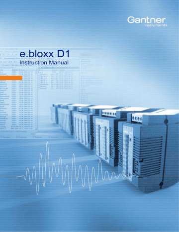 Gantner e.bloxx D1-1, e.bloxx D1-4 Instruction Manual | Manualzz