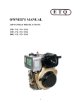 Diesel Engine Series 170F, 178F, 186F User Manual | Manualzz