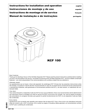KAESER KCF 100 Instrucciones De Montaje | Manualzz