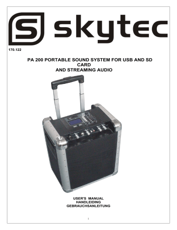 Skytec PA 200 - 170.122 Owner Manual | Manualzz
