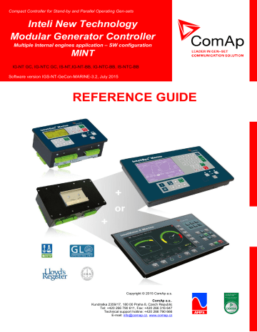 ComAp IG-NTC-BB, IS-NT, IS-NTC-BB Reference Manual | Manualzz