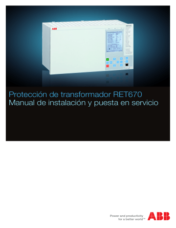 ABB RET 670 Installation manual | Manualzz