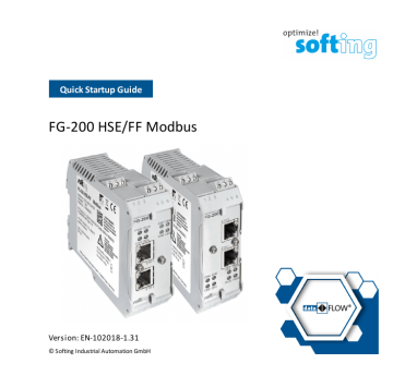 Softing FG-200 HSE Quick Start Up Manual | Manualzz