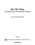 SEL-787 Instruction Manual: AI Chat & PDF Access | Manualzz