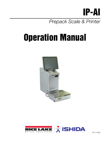 ISHIDA IP-AI Operation Manual | Manualzz