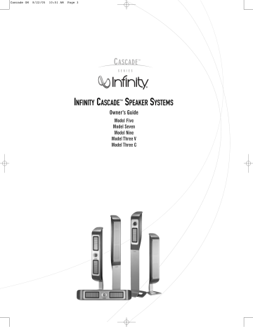 Cascade 3C Speaker System Owner's Guide | Manualzz