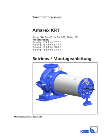 KSB Amarex KRT Betriebs-/Montageanleitung | Manualzz
