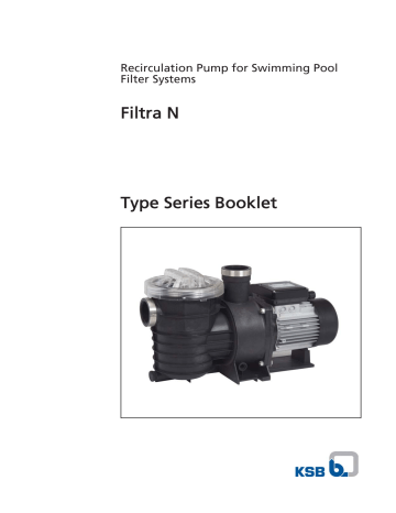 KSB Filtra N Manual | Manualzz