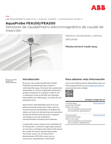 ABB AquaProbe FEA200 Manual de usuario | Manualzz