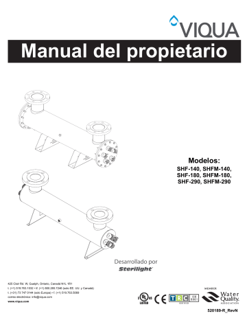 Viqua SHF-180 El manual del propietario | Manualzz
