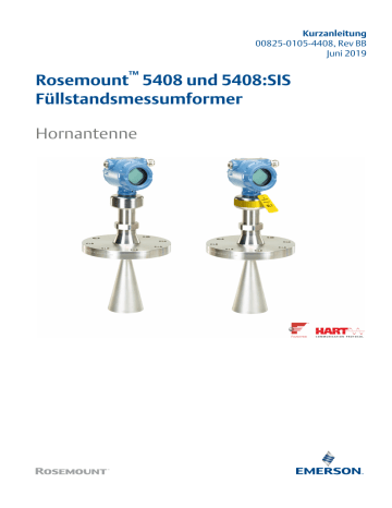 Emerson Rosemount 5408:SIS, Rosemount 5408 Kurzanleitung | Manualzz