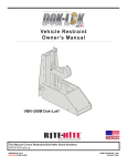 Rite-Hite VBR-600 Dok-Lok Install Manual | AI Chat | Manualzz