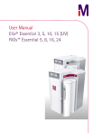 Millipore Elix Essential 3, Elix Essential 5 User Manual | Manualzz