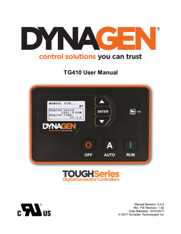 DynaGen TG410 User Manual | Manualzz