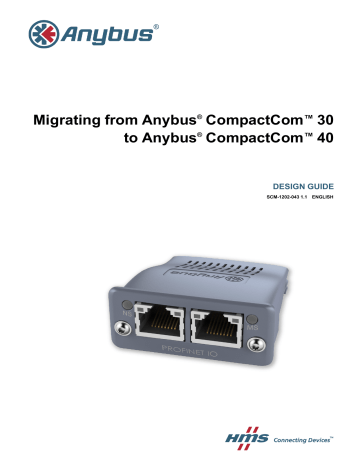 HMS Anybus CompactCom 30, Anybus CompactCom 40 Design Manual | Manualzz