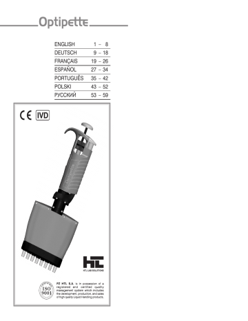 HTL OPTIPETTE OP12-200, OPTIPETTE OP12-300 Manual | Manualzz